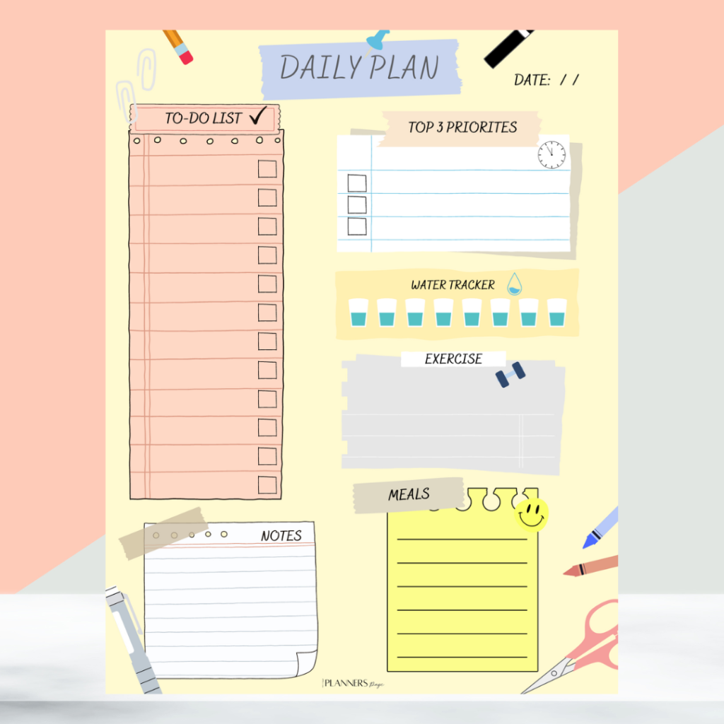 Daily Planner - Planners Page