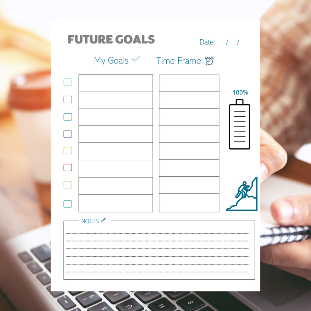 Future Goals - Planners Page